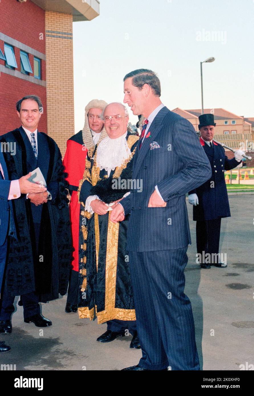 Prince Charles, the Prince of Wales, opens new student halls at Cardiff ...