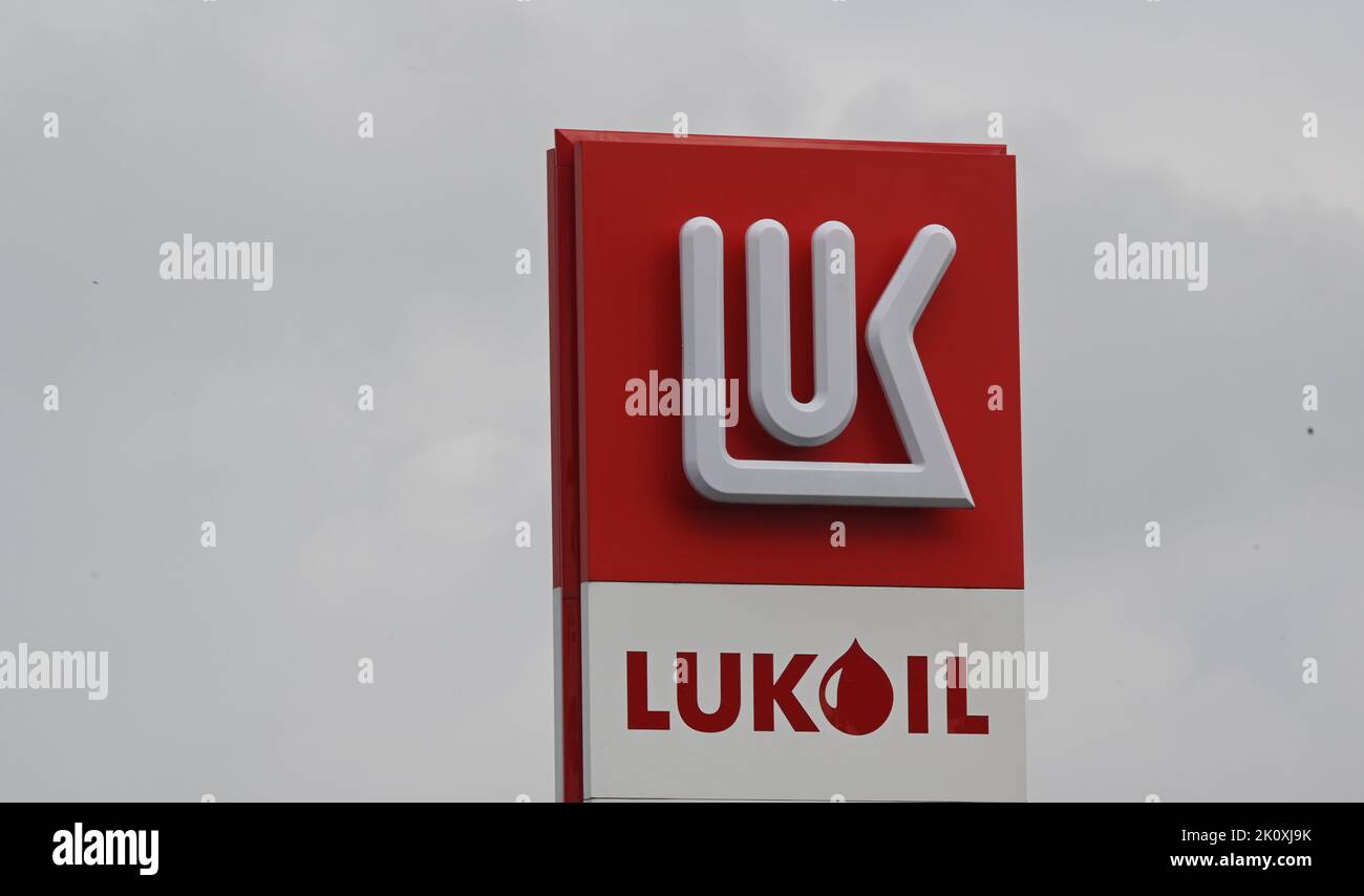 Lukoil logo hi-res stock photography and images - Alamy