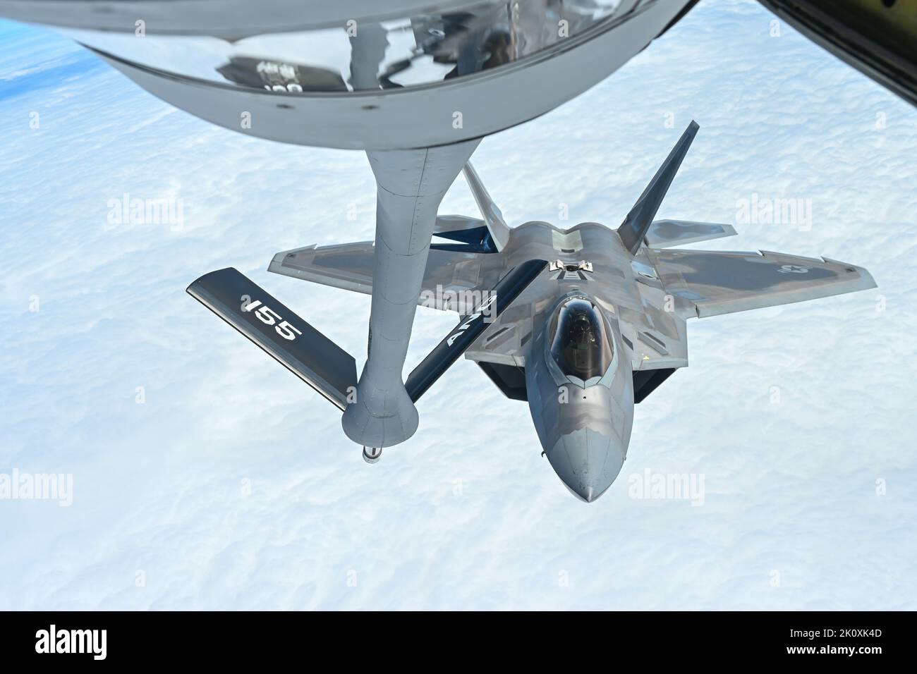 Texas, USA. 25th Aug, 2022. A F-22 Raptor with the Demonstration Team from Joint Base Langley ...