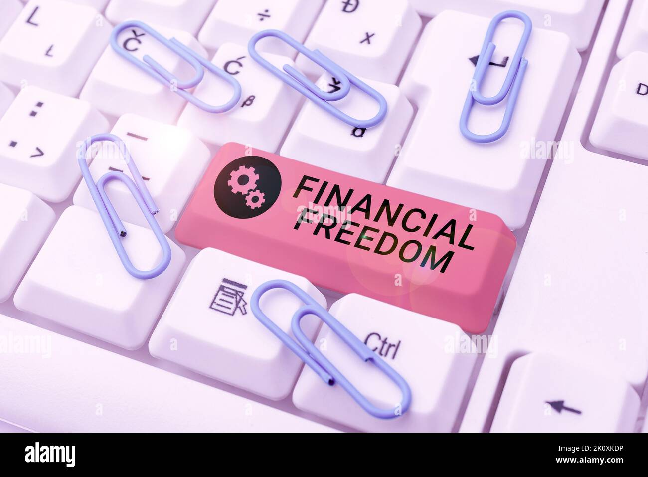 Conceptual caption Financial FreedomHaving money Free from worry when ...