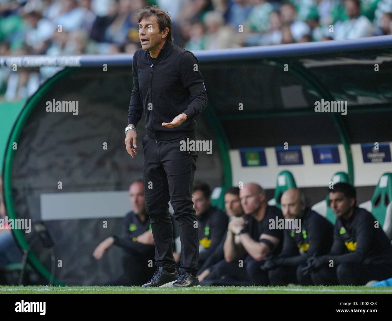Lisbon, Portugal. 13th Sep, 2022. Tottenham Hotspur head coach Antonio ...
