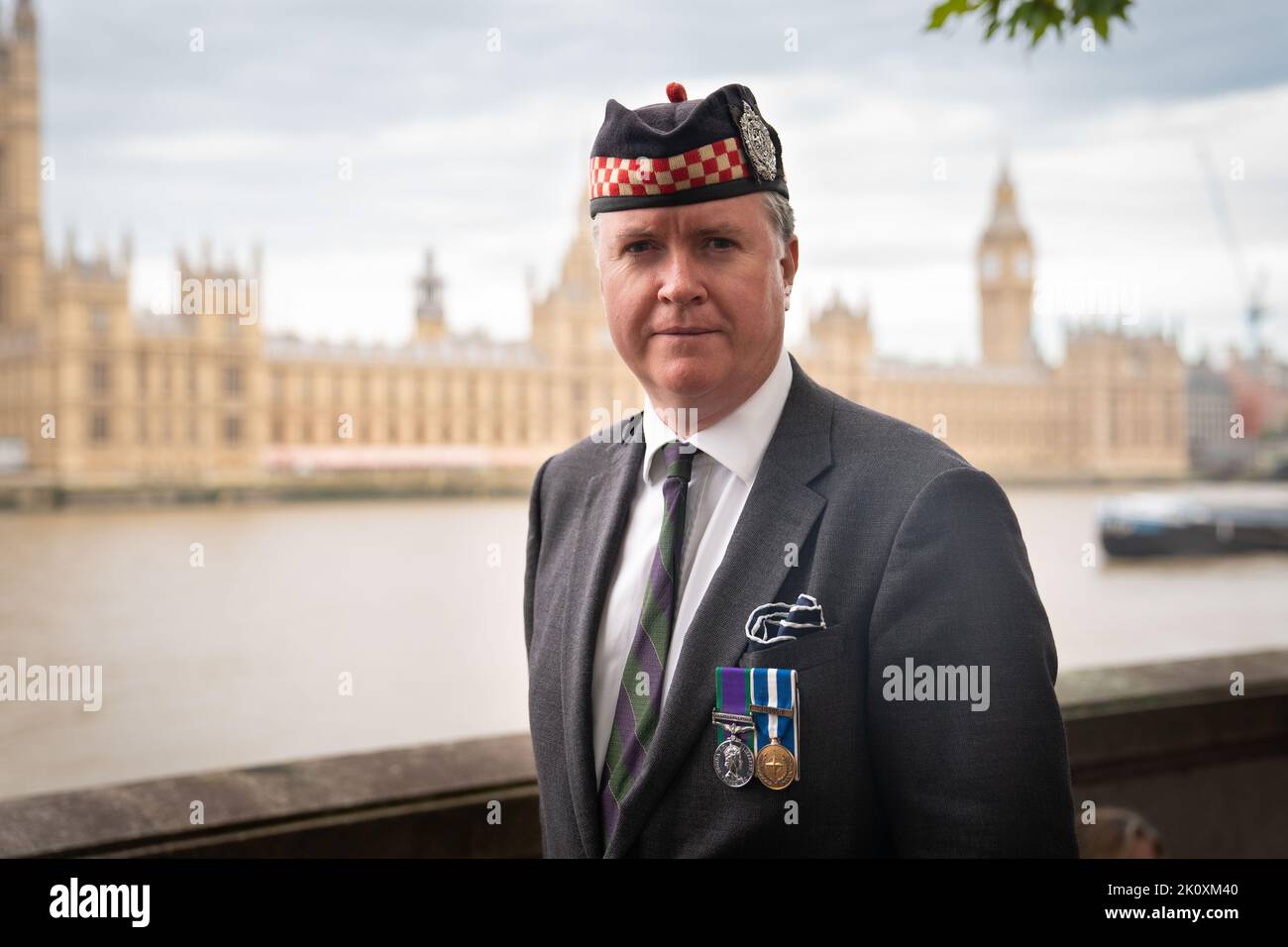 Duncan Rasor, 48, from Richmond-upon-Thames, waiting in the queue near ...