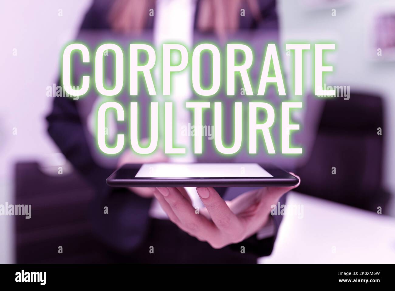 Hand writing sign Corporate CultureBeliefs and ideas that a company has ...