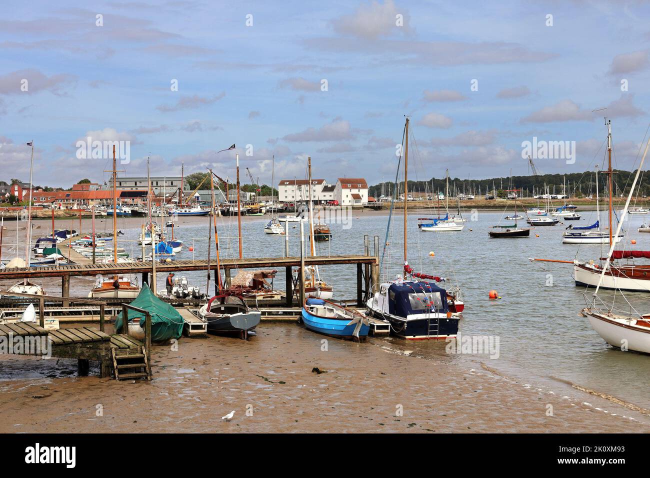 English Coastal Town of Woodbridge on the River Deben, Suffolk, East ...