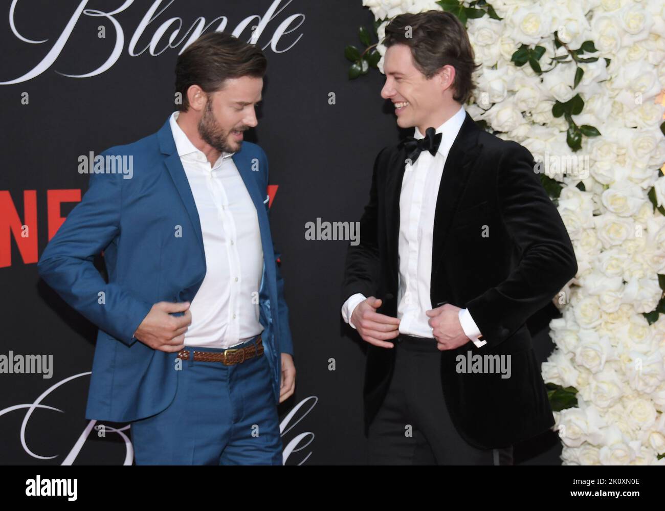 Los Angeles, USA. 13th Sep, 2022. (L-R) Evan Williams and Xavier Samuel ...