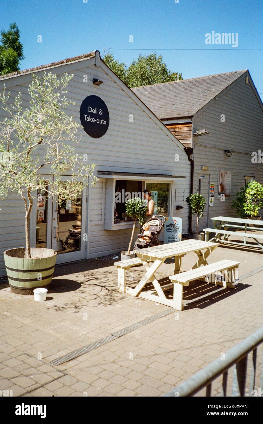 Cafe at the Dartington Cider Press Centre, Totnes, Devon, England ...