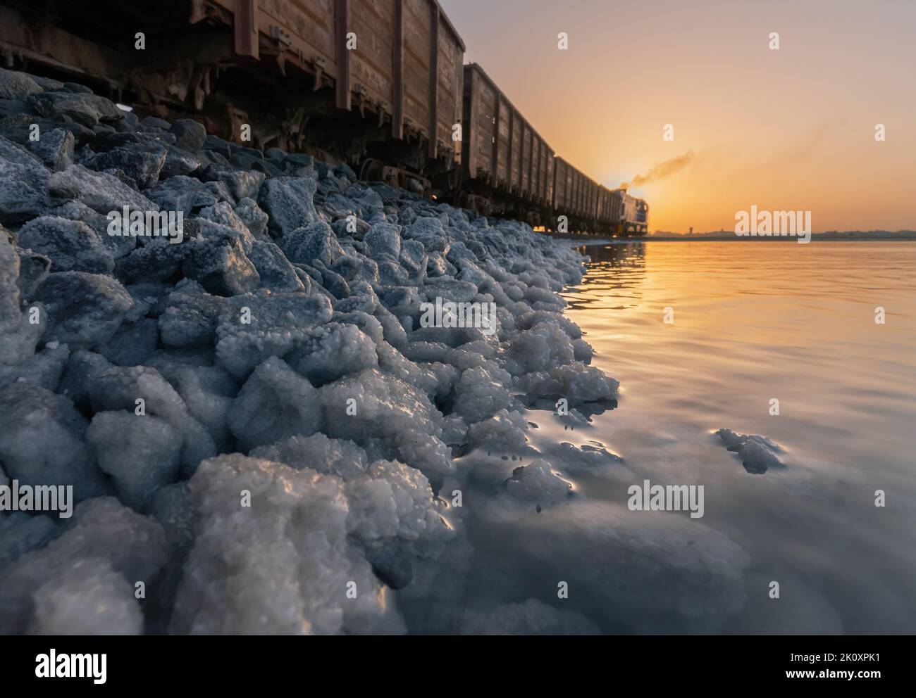 Salt lake baskunchak view hi-res stock photography and images - Alamy