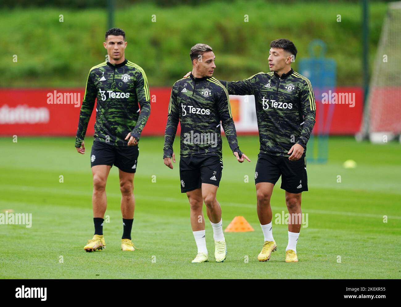 Manchester United's Cristiano Ronaldo, Antony and Lisandro Martinez ...