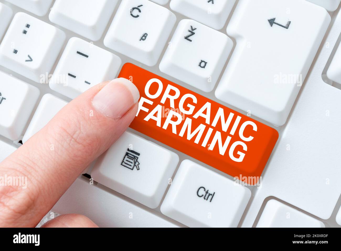 Text showing inspiration Organic Farmingan integrated farming system ...