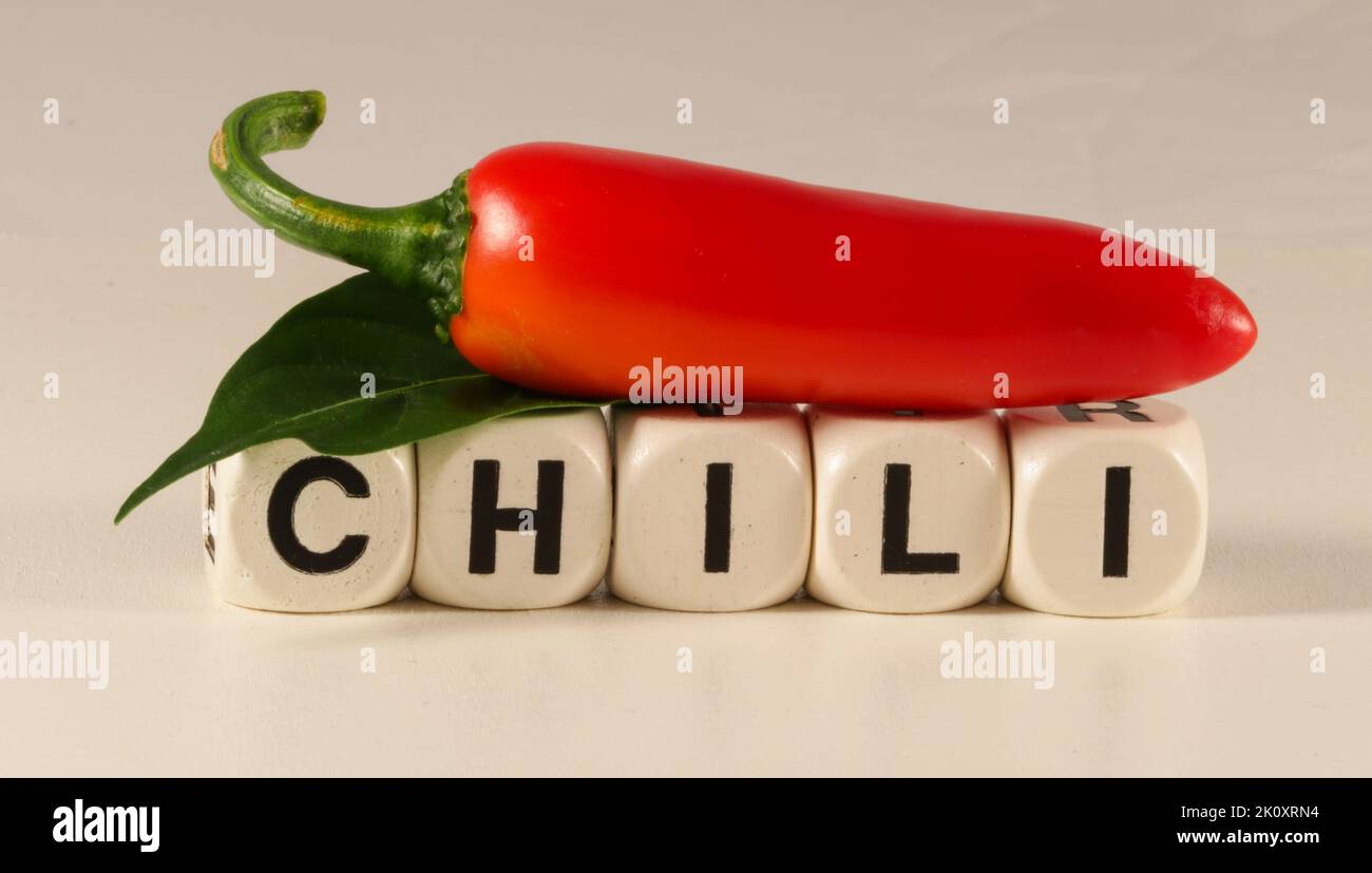 Chilli word hi-res stock photography and images - Alamy