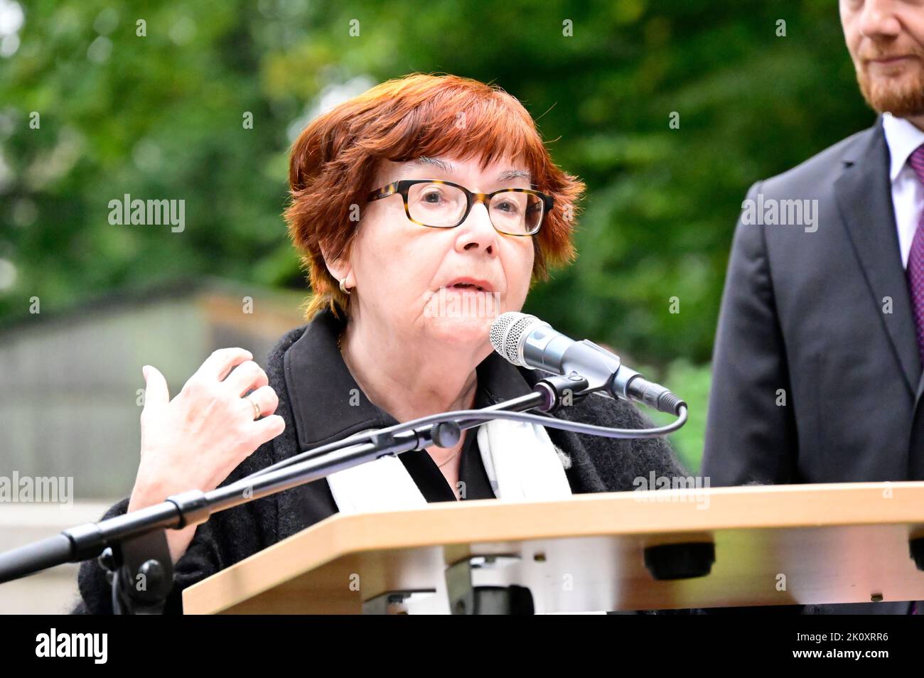 Im Bild:Ministerpräsident Michael Kretschmer,Octavian Ursu,Nora ...