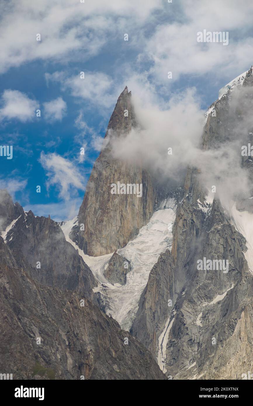 A vertical of Lady Finger from Eagle's nest in Karimabad, Karakoram ...