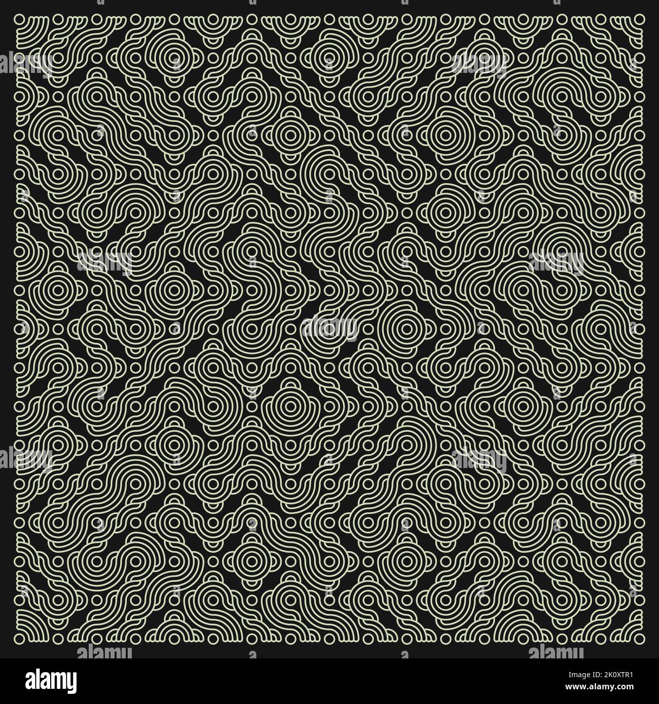 Random color rounded truchet tiling illustration Stock Vector Image ...