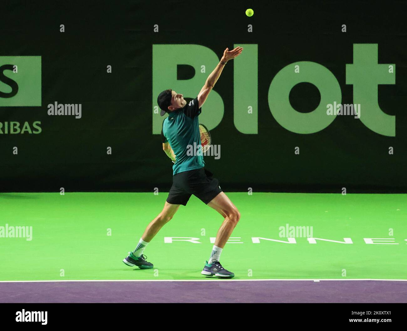 Hugo Humbert of France during the Open de Rennes 2022, ATP Challenger ...