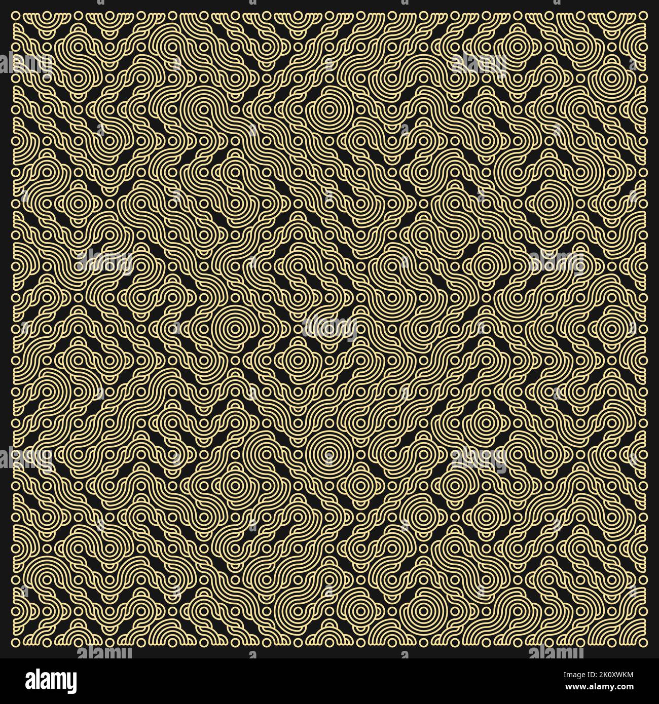 Random color rounded truchet tiling illustration Stock Vector Image ...