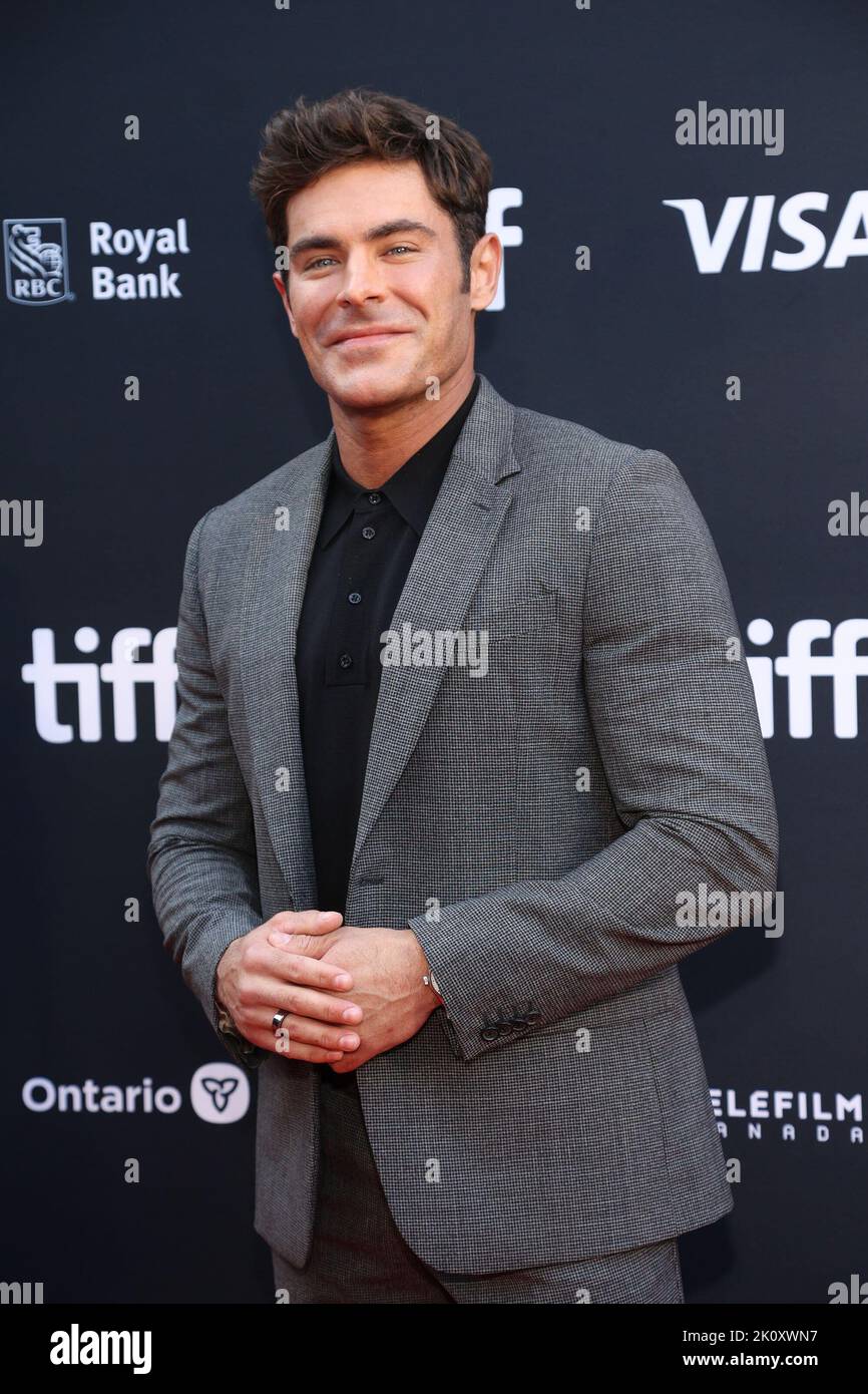 Toronto, ON. 13th Sep, 2022. Zac Efron at arrivals for THE GREATEST ...