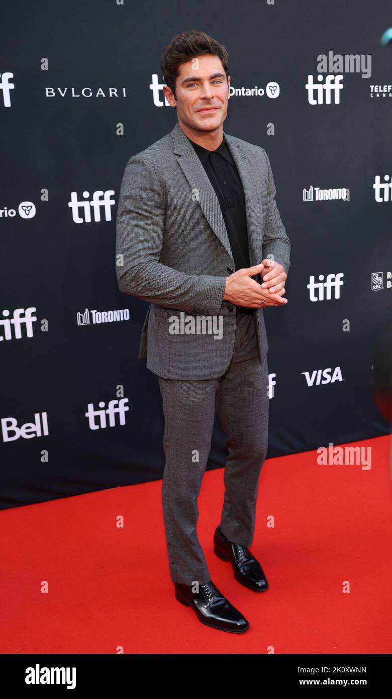 Toronto, ON. 13th Sep, 2022. Zac Efron at arrivals for THE GREATEST ...