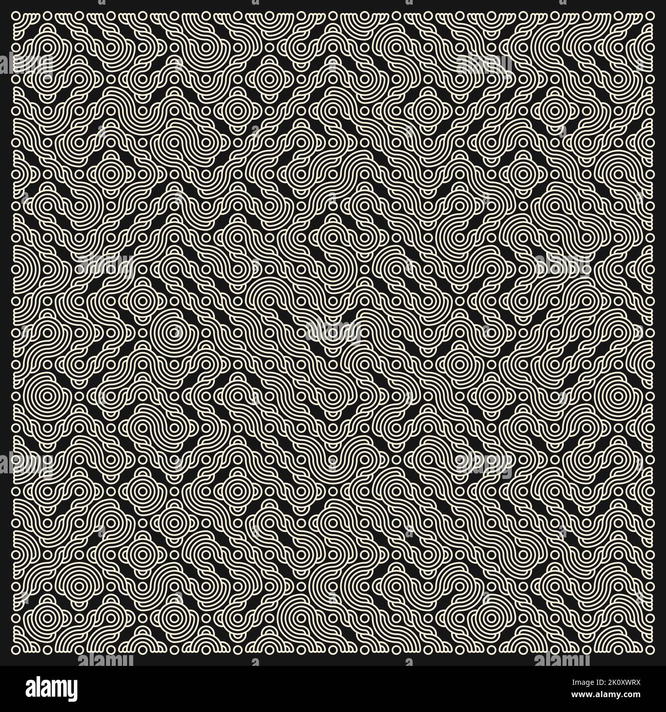 Random color rounded truchet tiling illustration Stock Vector Image ...