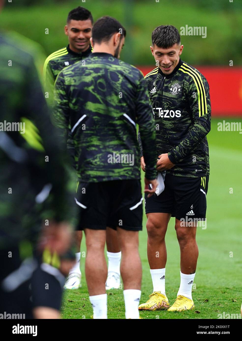 Manchester United's Lisandro Martinez during a training session at the ...
