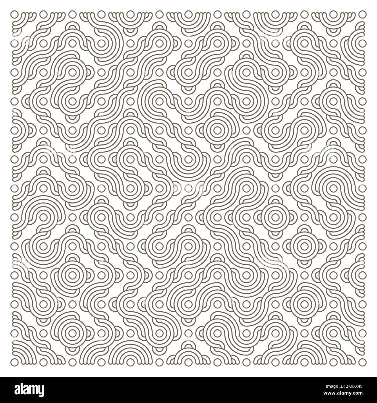 Random color rounded truchet tiling illustration Stock Vector Image ...