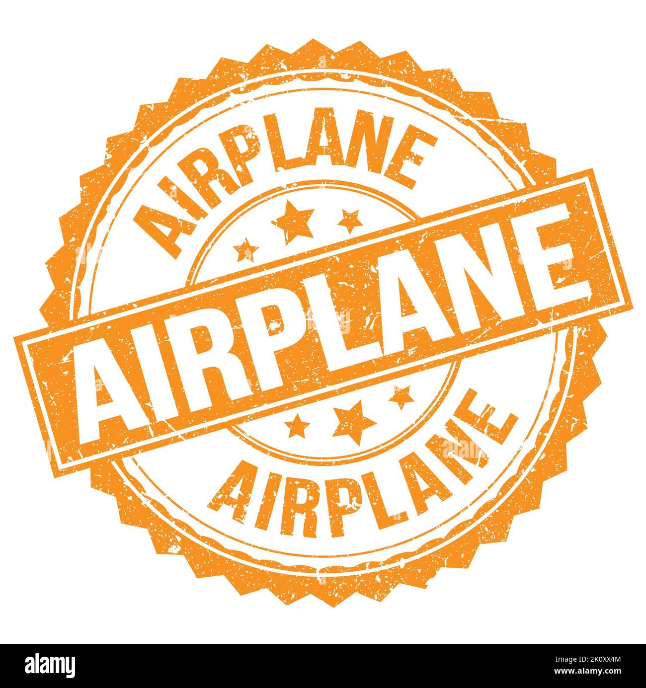 AIRPLANE text written on orange round stamp sign Stock Photo - Alamy