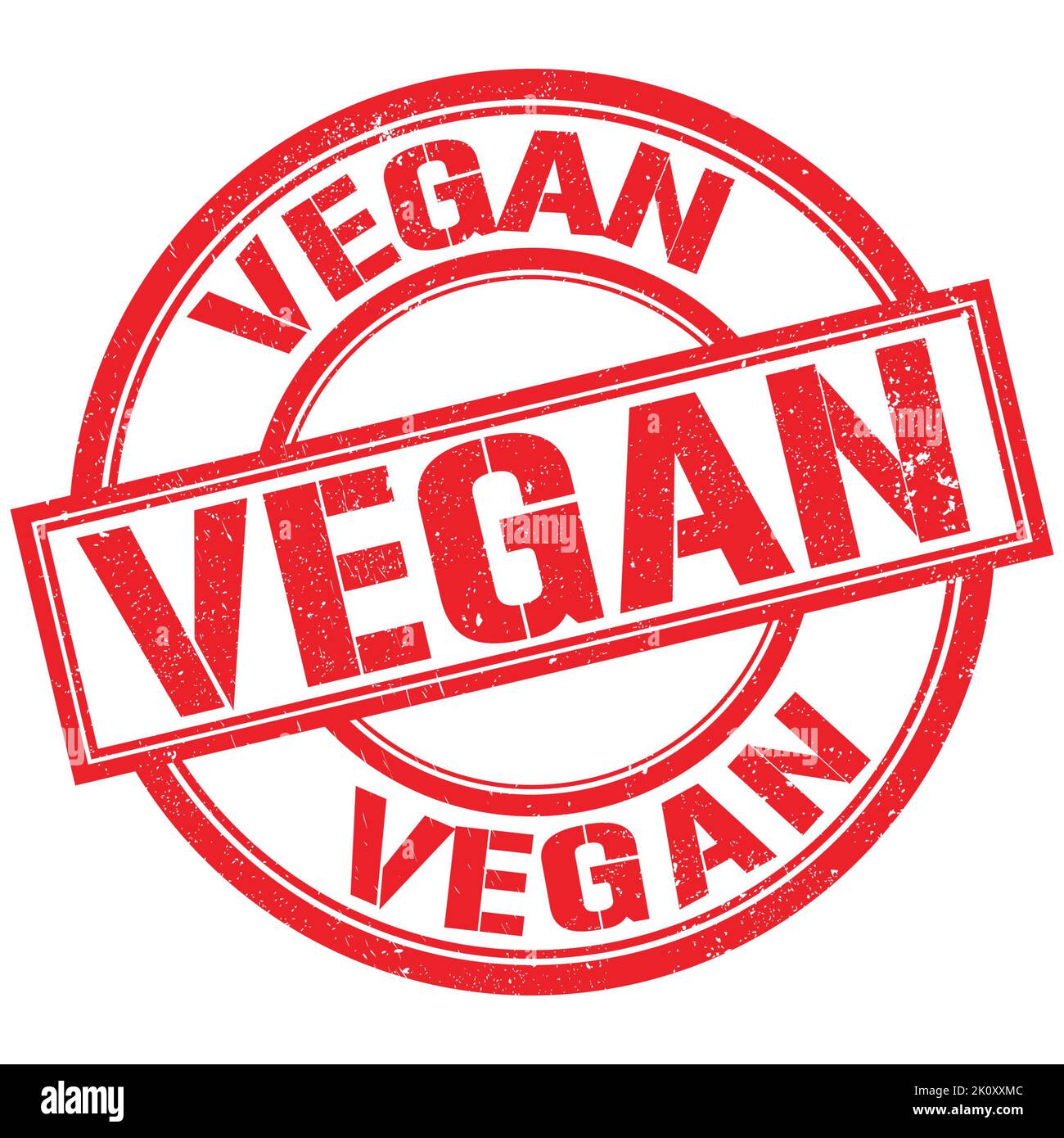 VEGAN text written on red round stamp sign Stock Photo - Alamy