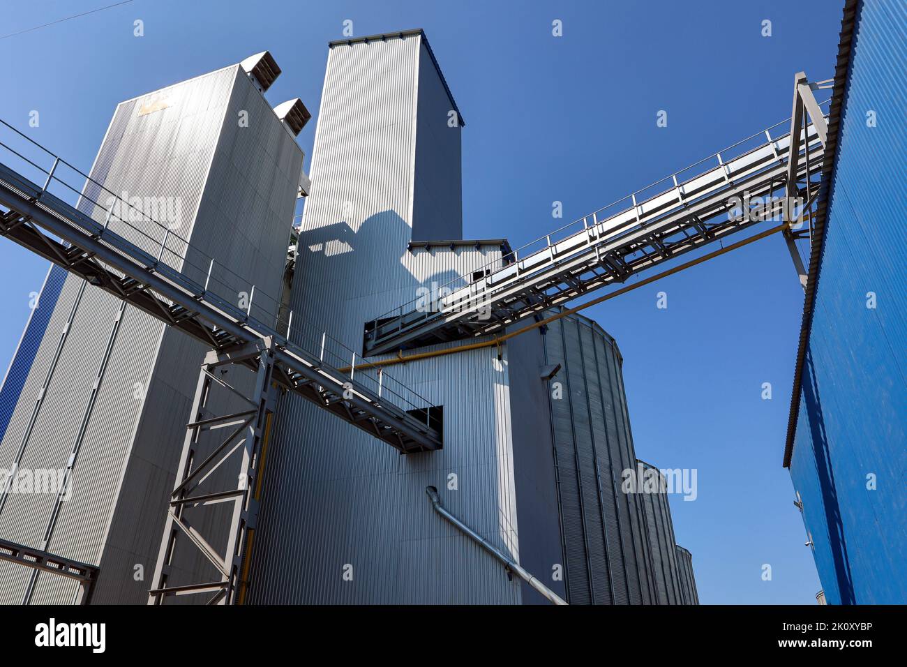 HORODENKA, UKRAINE - SEPTEMBER 9, 2022 - Granaries are pictured on the ...