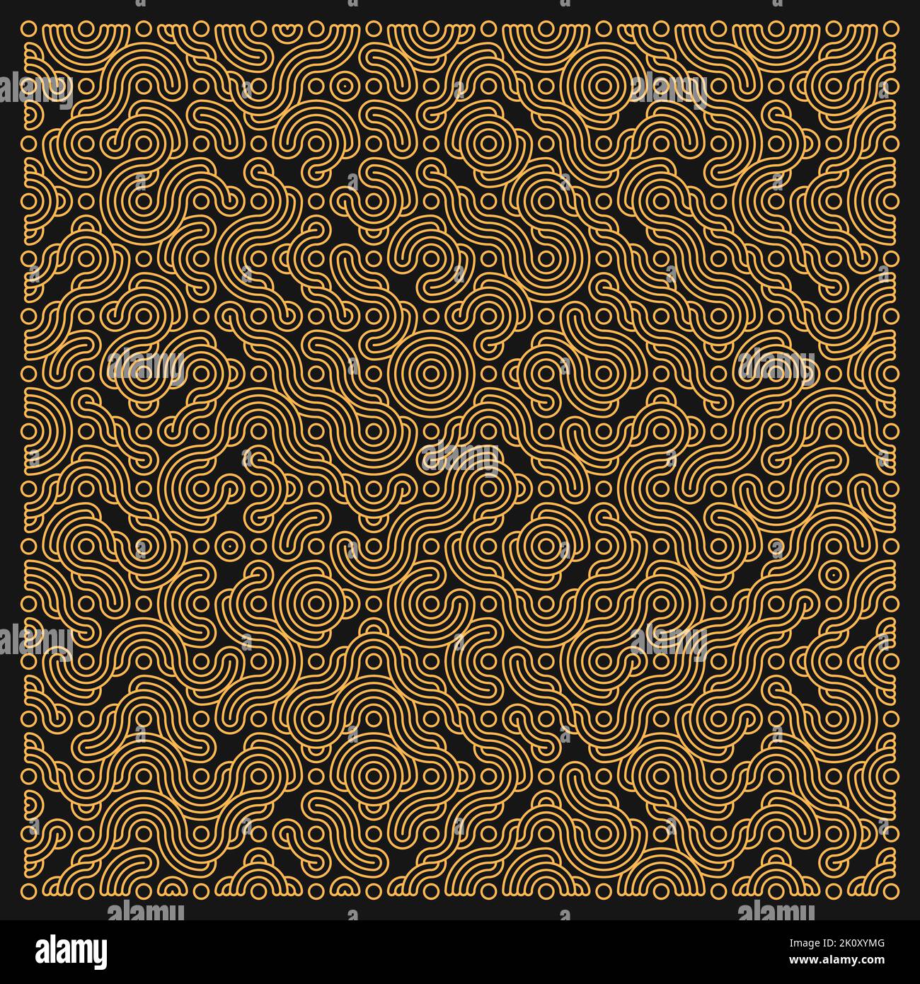 Random color rounded truchet tiling illustration Stock Vector Image ...