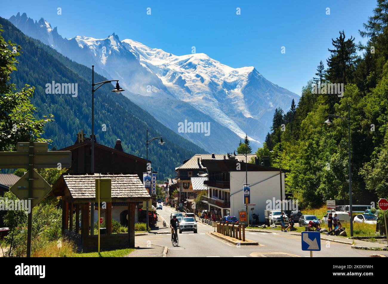 Argentiere, small village next to Chamonix with great views of Monte ...
