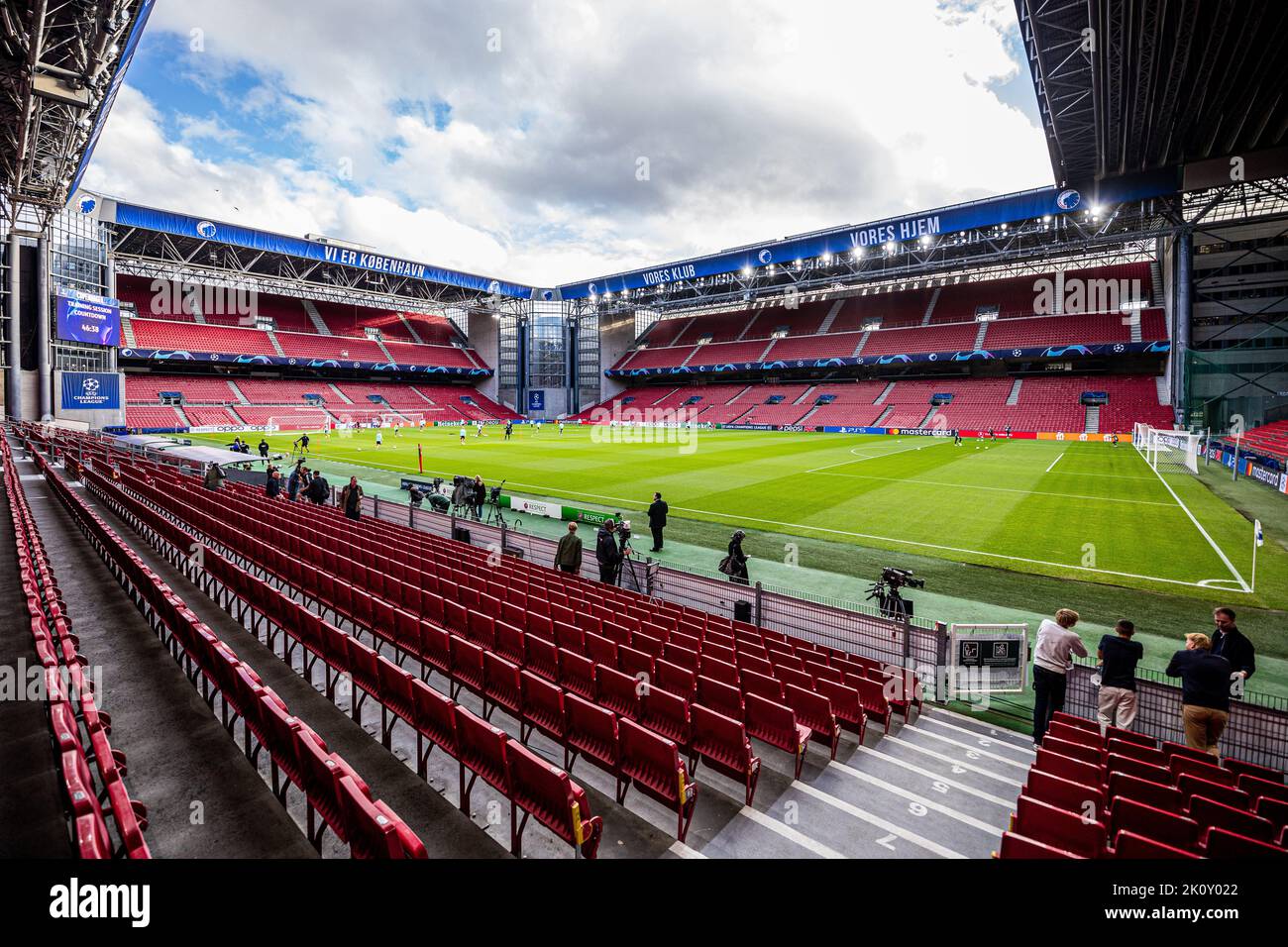 Copenhagen, Denmark. 13th Sep, 2022. The Parken stadium is ready for ...