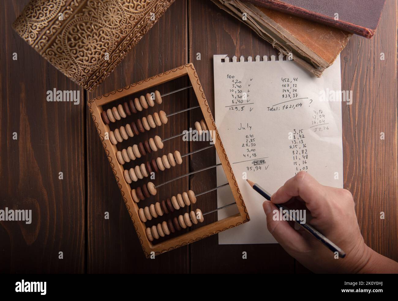 Traditional retro ancient chinese calculator hi-res stock photography ...