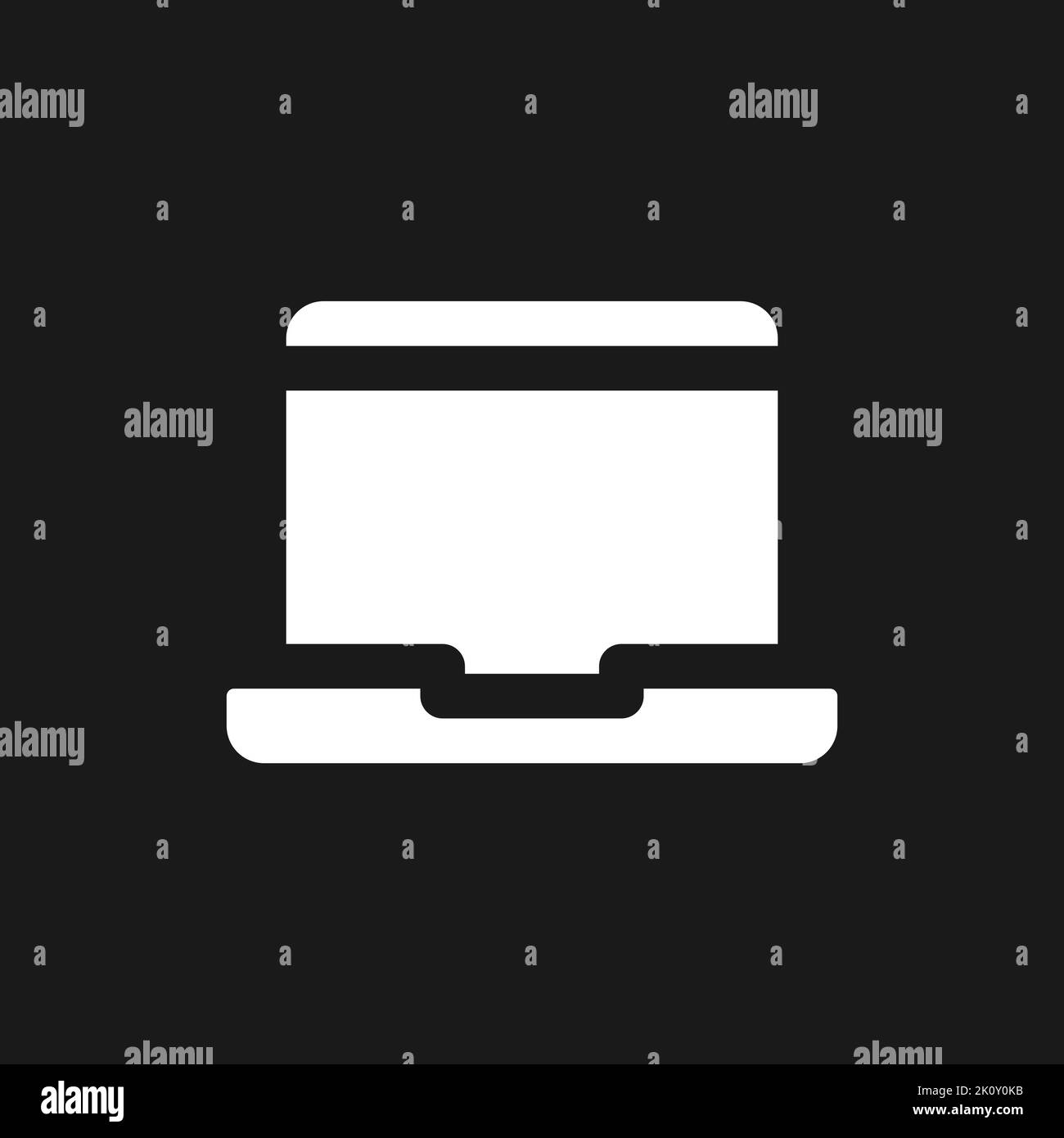Dark night laptop phone Stock Vector Images - Alamy