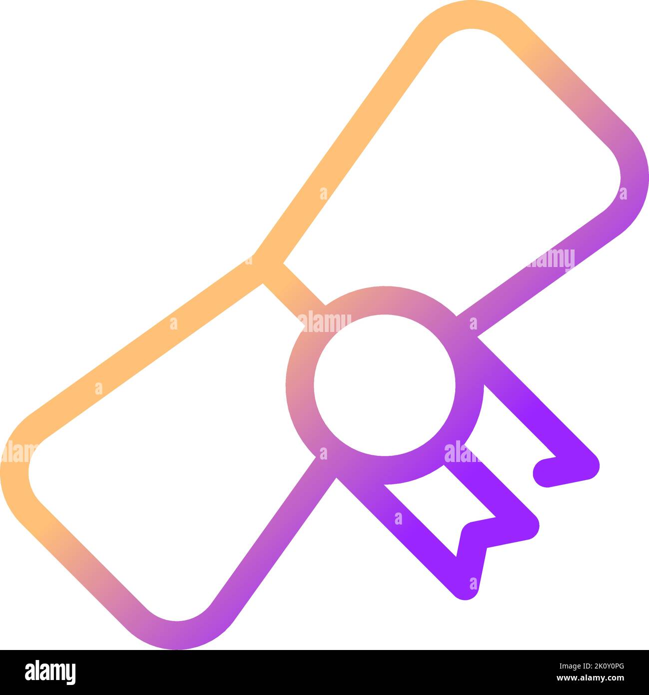 Graduation diploma pixel perfect gradient linear ui icon Stock Vector Image & Art - Alamy