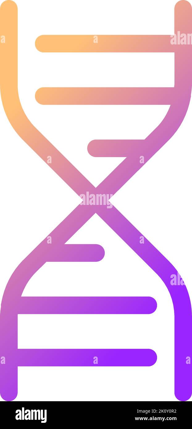 DNA structure pixel perfect gradient linear ui icon Stock Vector Image ...