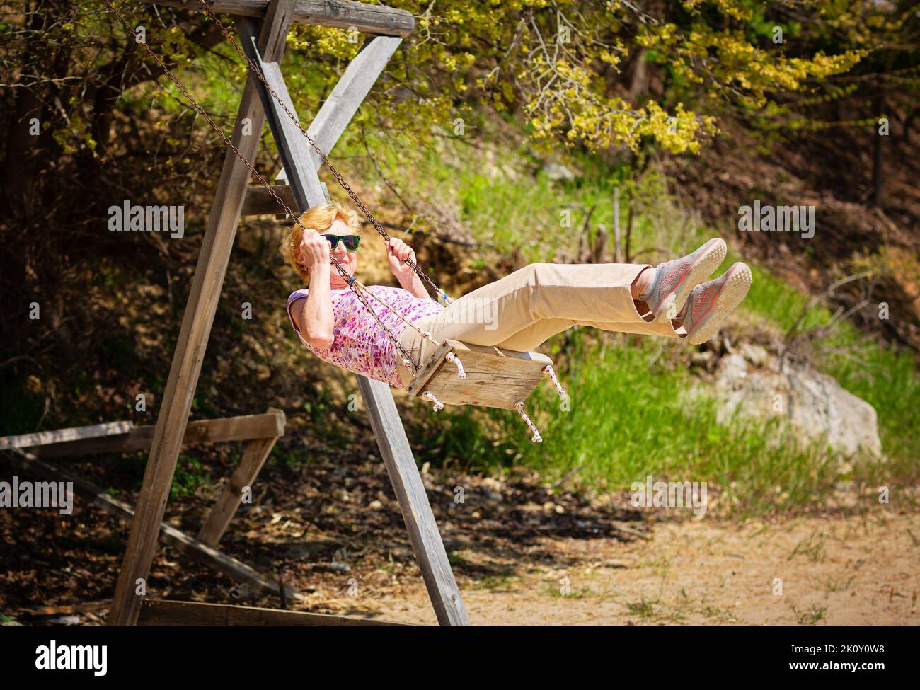 Woman joy elderly fan hi-res stock photography and images - Alamy