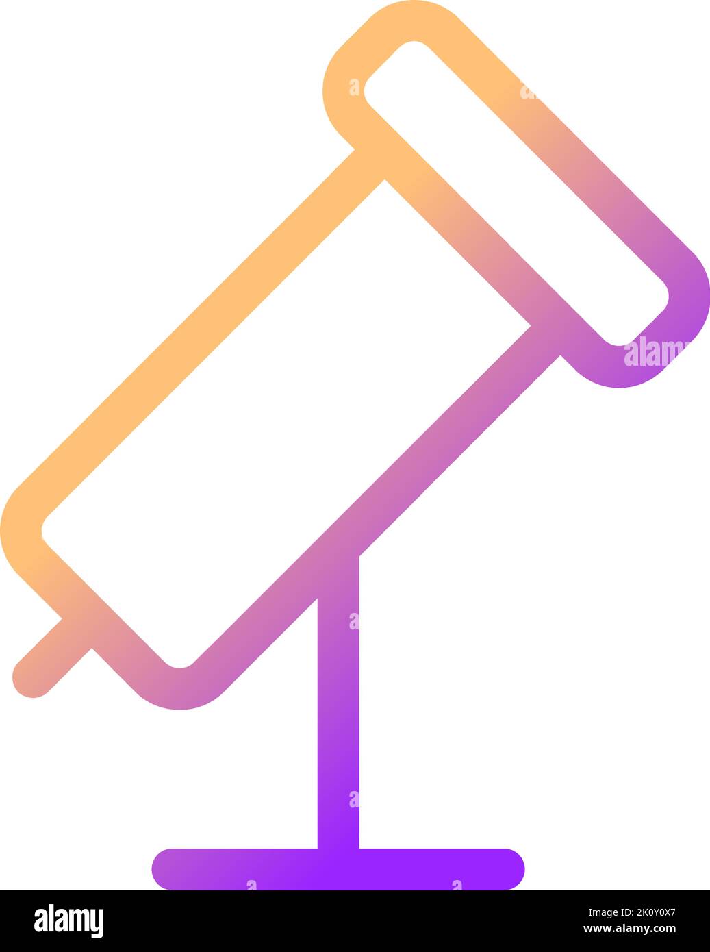 Telescope pixel perfect gradient linear ui icon Stock Vector Image & Art - Alamy