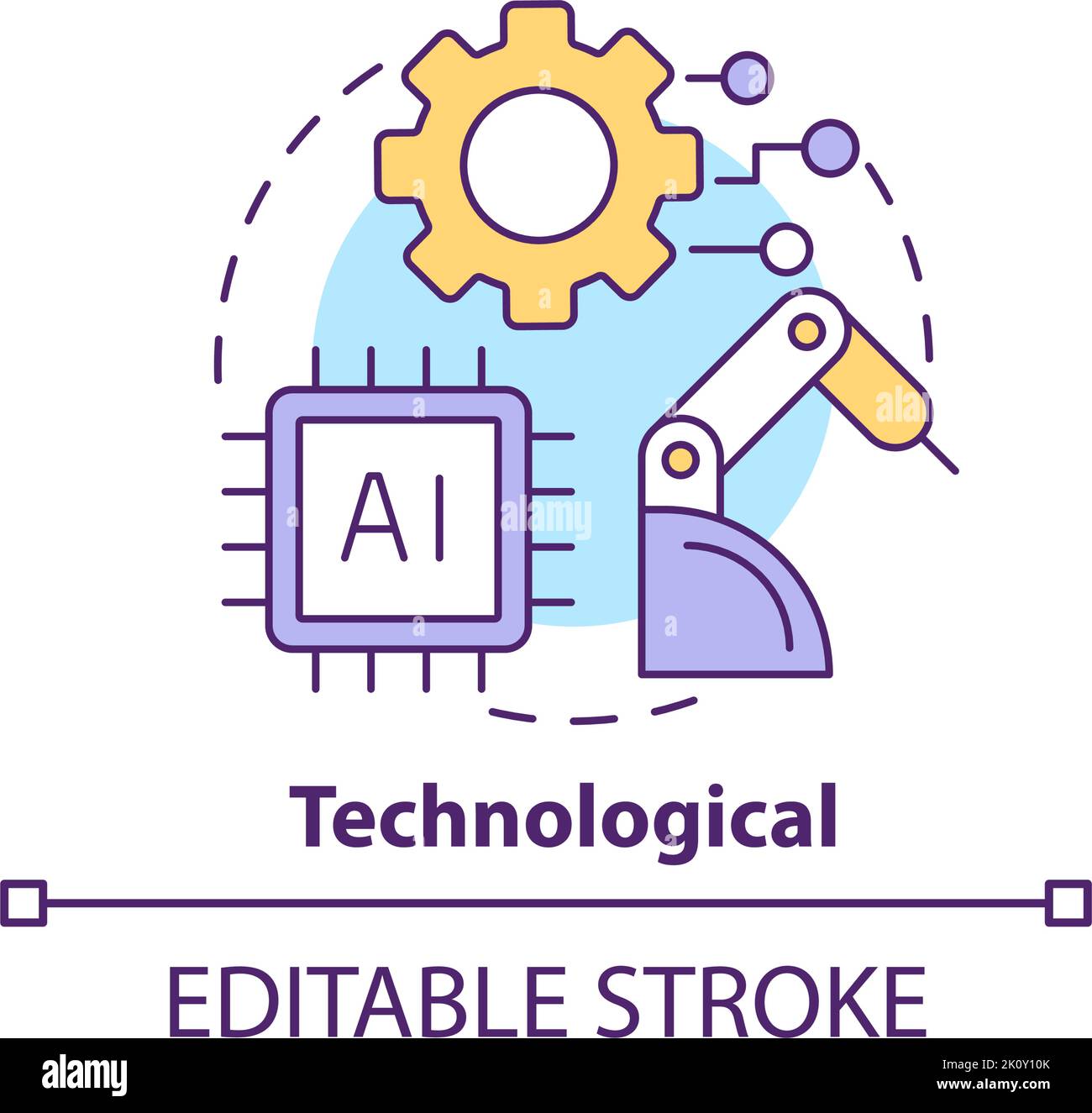 Technological Concept Icon Stock Vector Image And Art Alamy