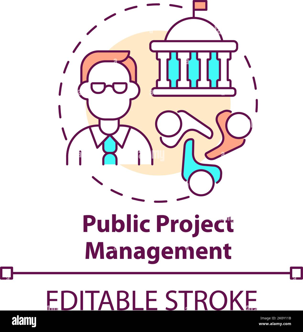 Public project management concept icon Stock Vector Image & Art - Alamy