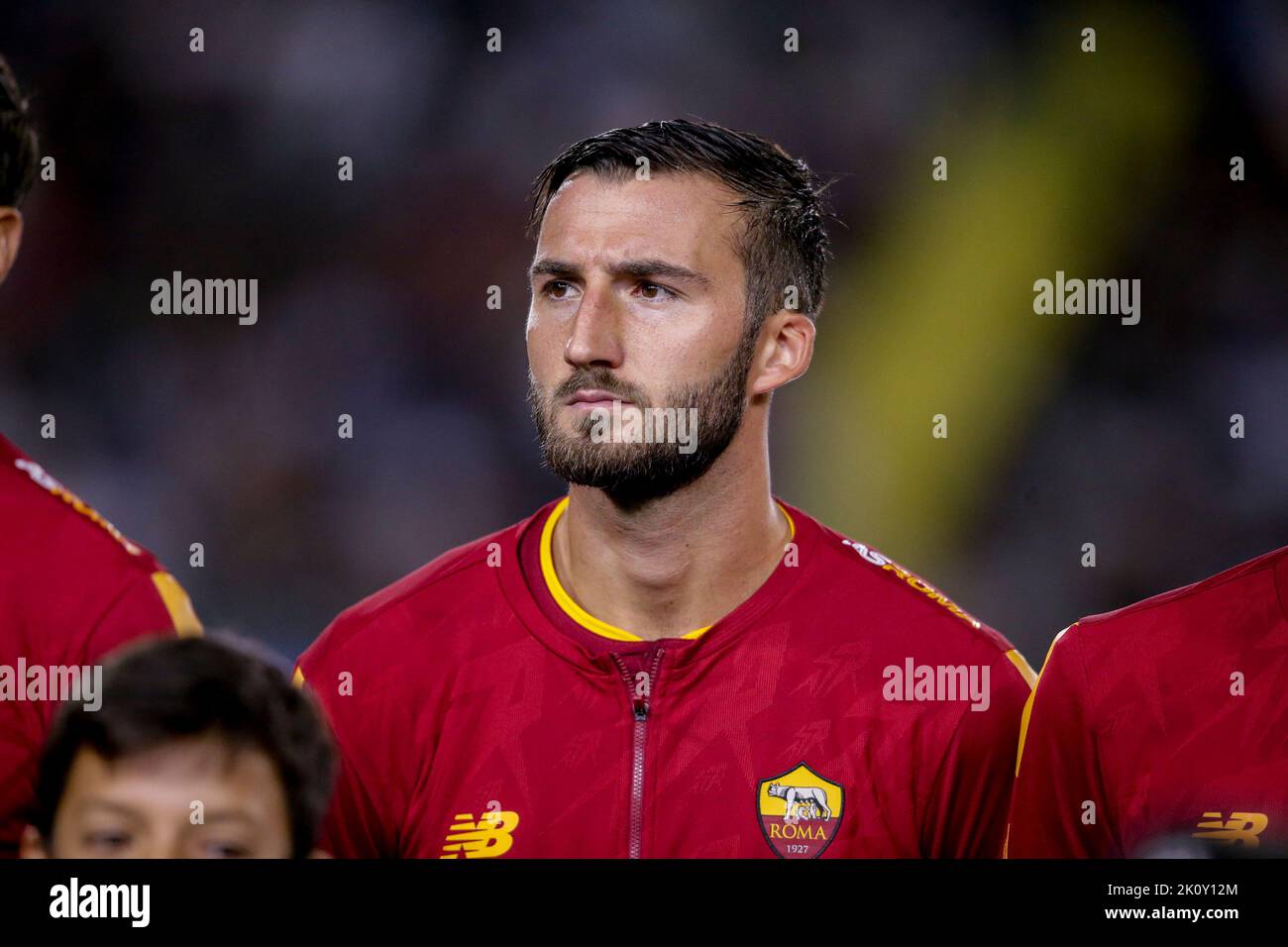 Roma's Italian midfielder Bryan Cristante looks during the Serie A ...