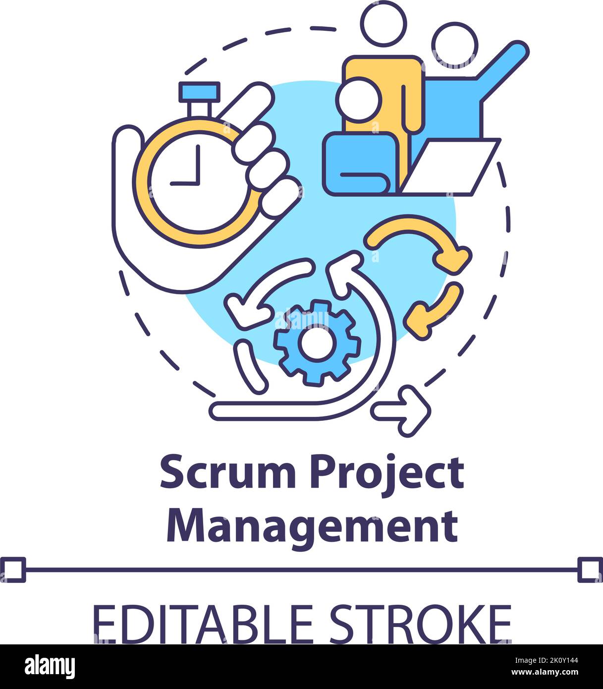 Scrum icon Stock Vector Images - Alamy