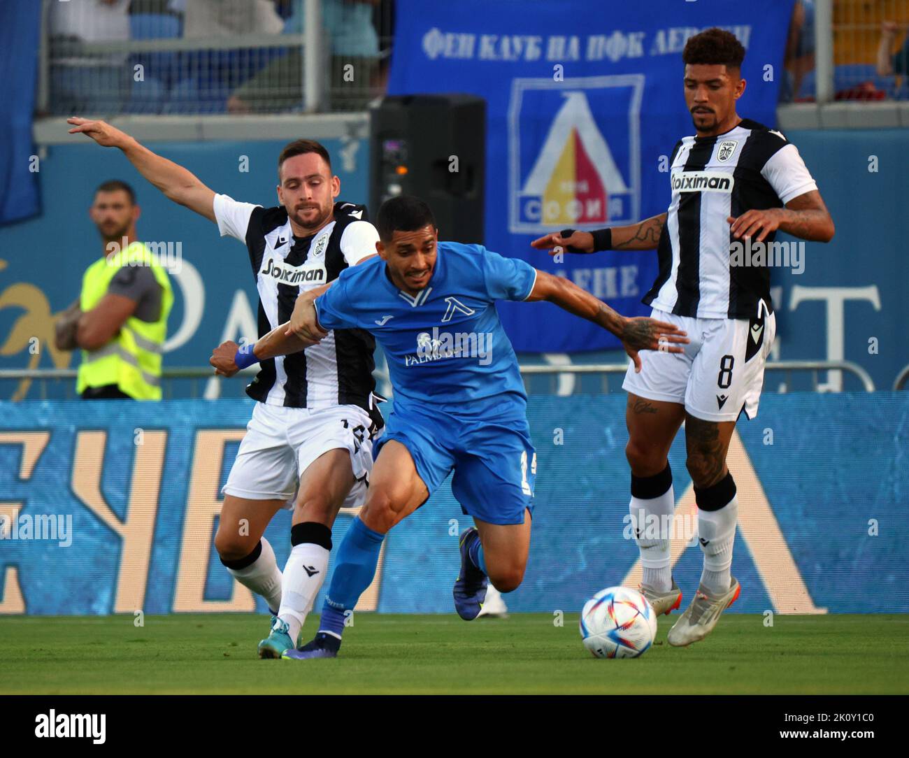 Sofia, Bulgaria - 21 July, 2022: Bilal Bari of Levski (C) is seen in ...