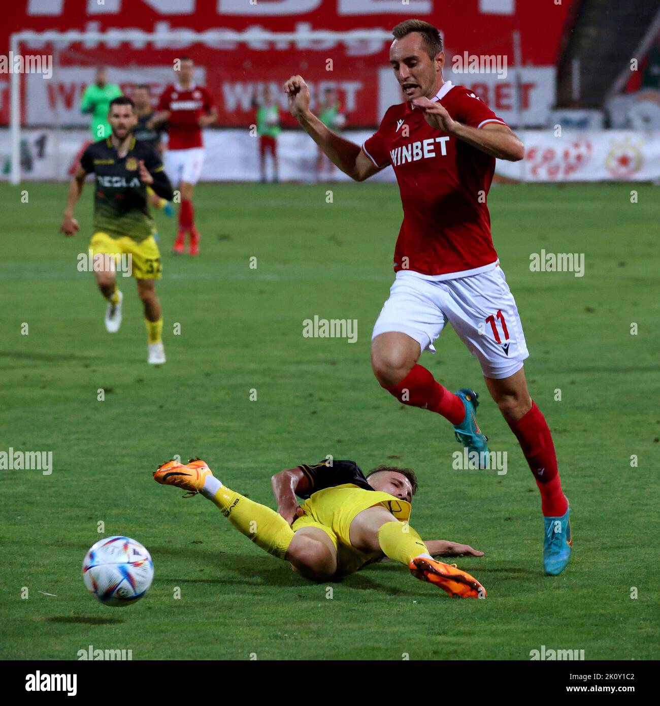 Sofia, Bulgaria - 28 July, 2022: Players are seen in action during the ...