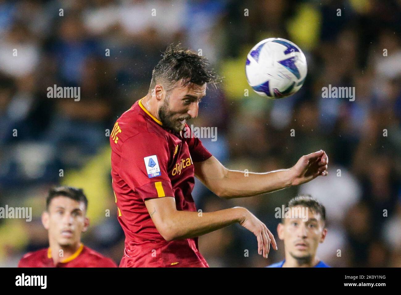 Roma's Italian midfielder Bryan Cristante controls the ball during the ...