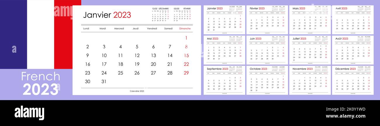 Calendar for 2023 year. An organizer and planner for every day. Week ...