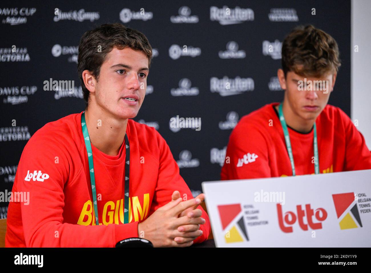 Hamburg, Germany. 14th Sep, 2022. Belgian junior Gilles-Arnaud Bailly ...
