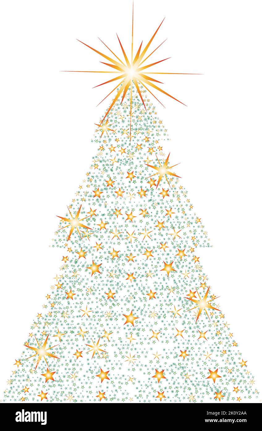 Christmas (New Year) element of fir tree. Vector illustration Stock ...