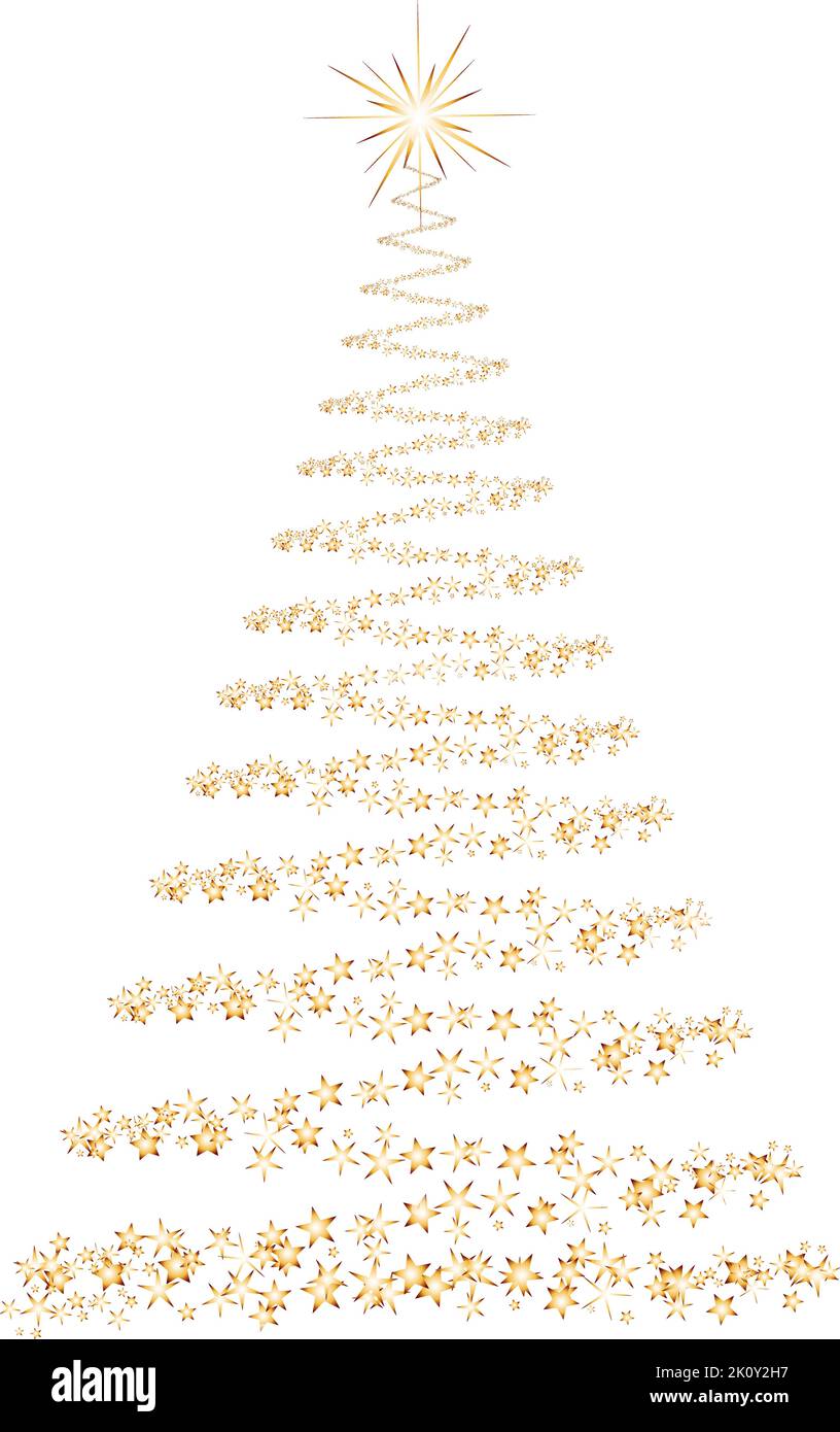 Christmas (New Year) element of fir tree. Vector illustration Stock ...