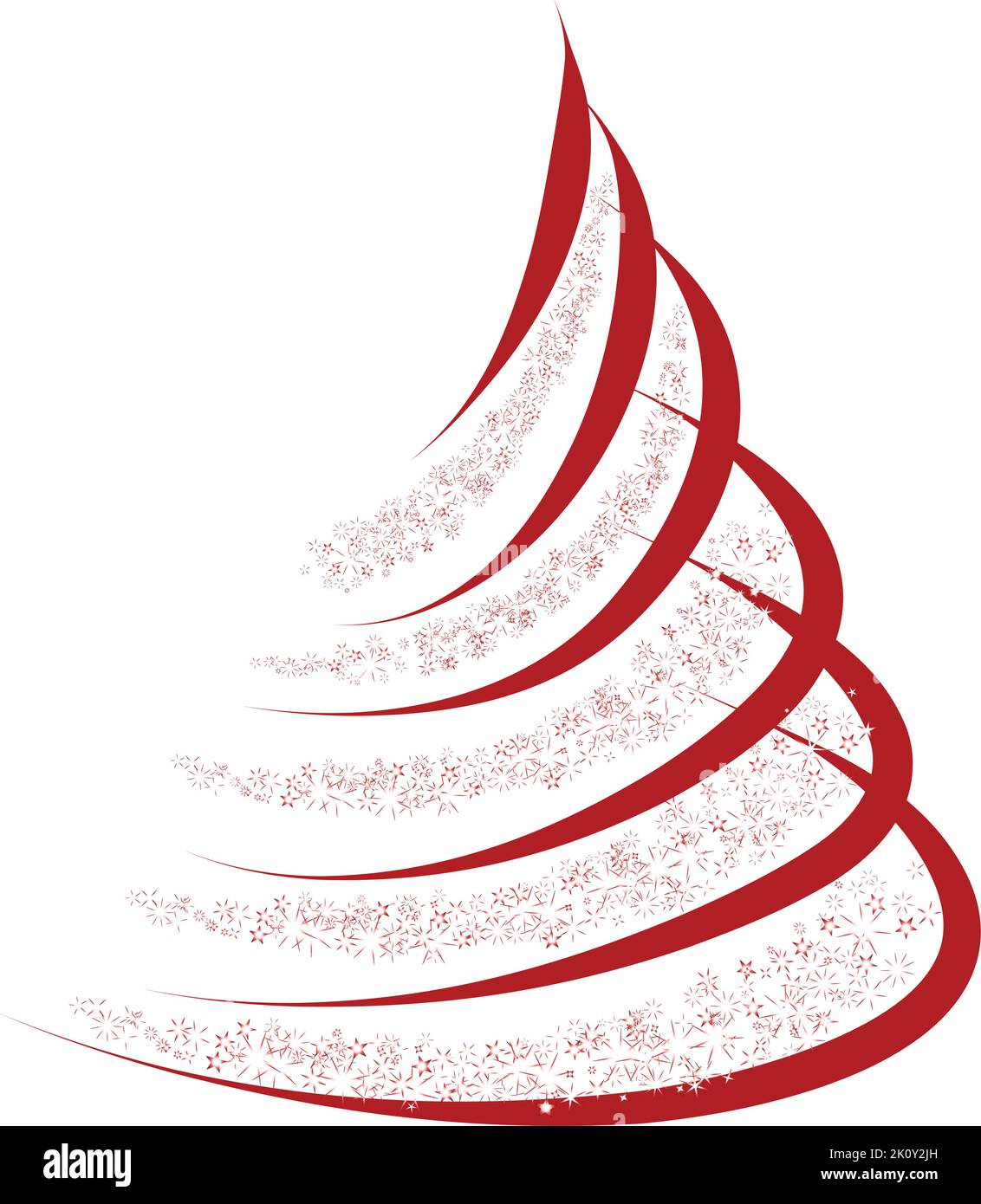 Christmas (New Year) element of fir tree. Vector illustration Stock ...