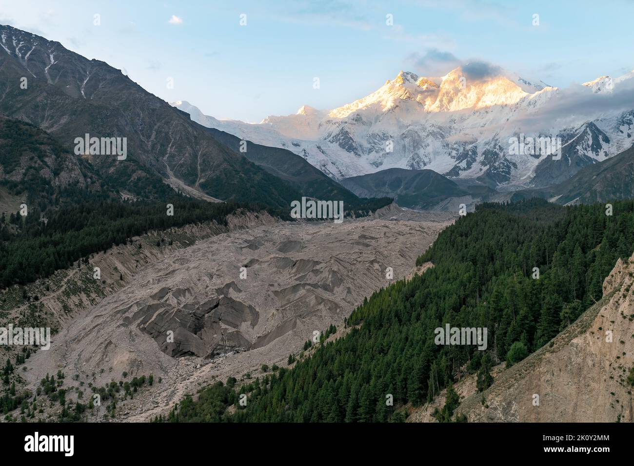 a beautiful shot of the Fairy Meadows with rakhiot glacier and nanga ...