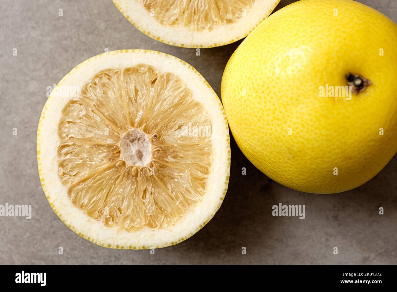 White grapefruit, a type of sweet and sour fruit grapefruit Stock Photo ...